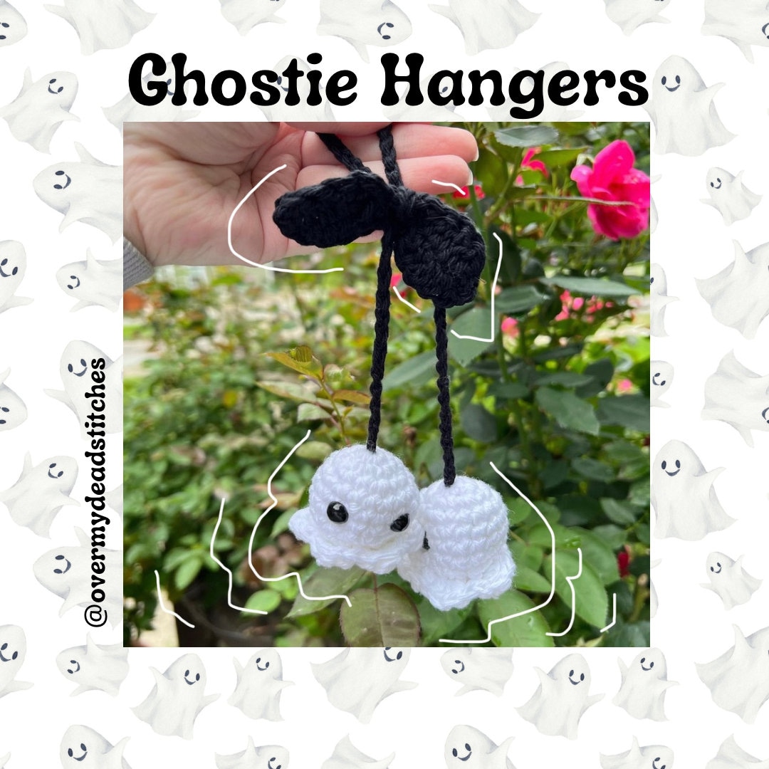 Crochet Ghost Car Hangers - Etsy
