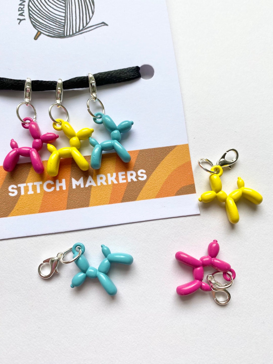 Stitch Markers set of 3 Party Animal - Etsy