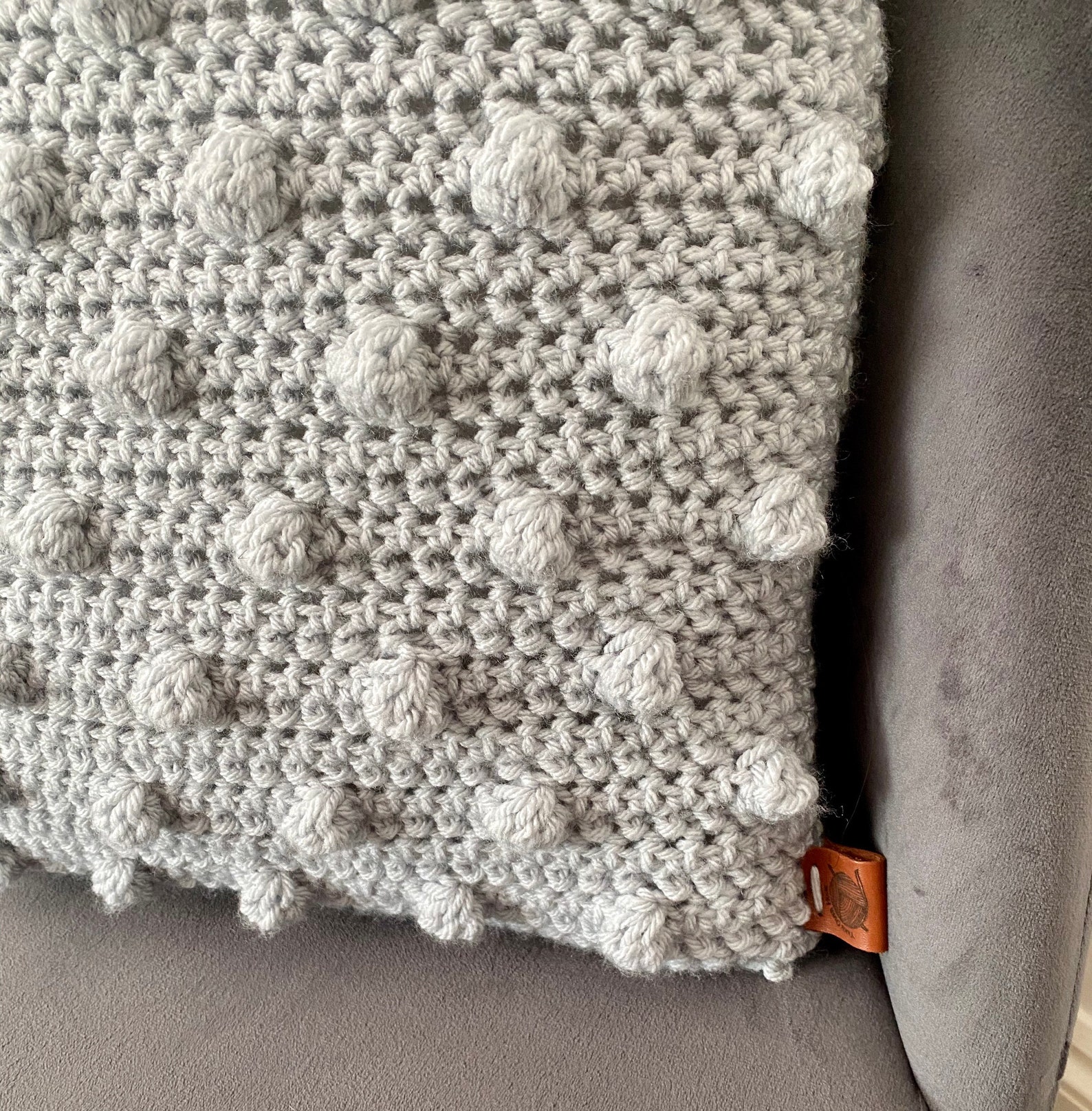 Kobe Bobble Cushion CROCHET PATTERN UK Terms | Etsy