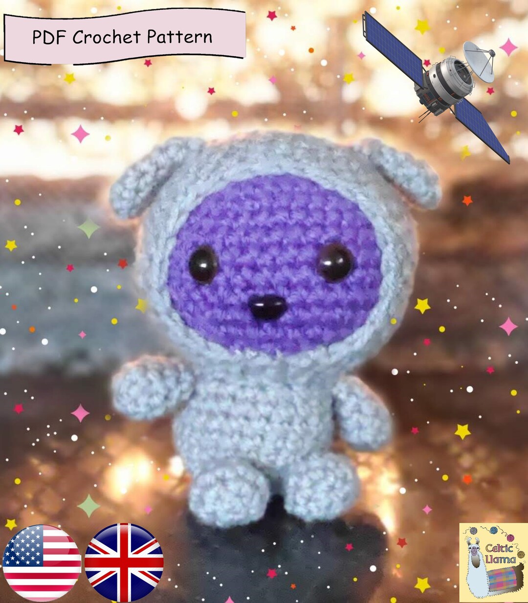 NASA Space Puppy Crochet Pattern Space Puppy Crochet Pattern - Etsy España