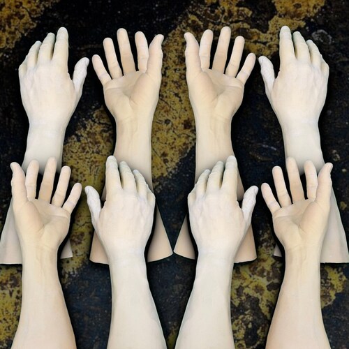 4 Pair latex Prop Hands Unpainted Unfilled - Etsy