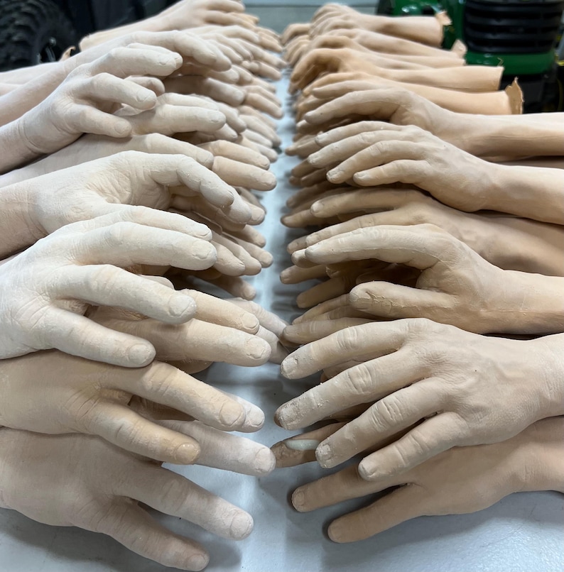 4 Pair -latex Prop Hands - Unpainted - Add for Foam Filled Available - Etsy