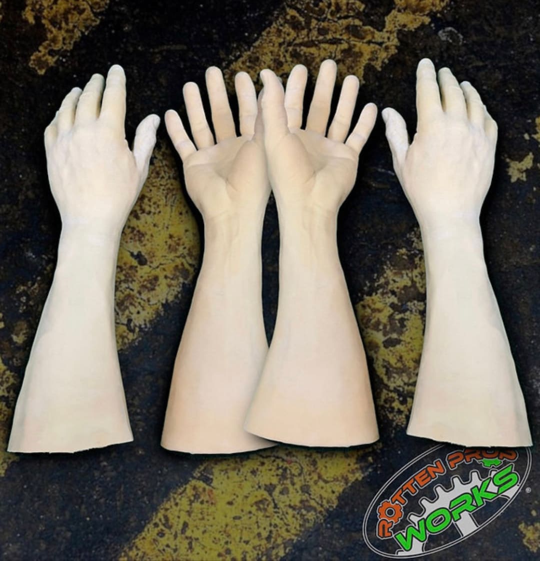 2 Pair -latex Prop Hands - Unpainted - Add for Foam Filled Available - Etsy