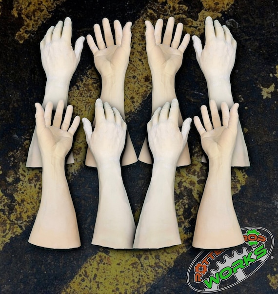 4 Pair latex Prop Hands Unpainted Unfilled - Etsy