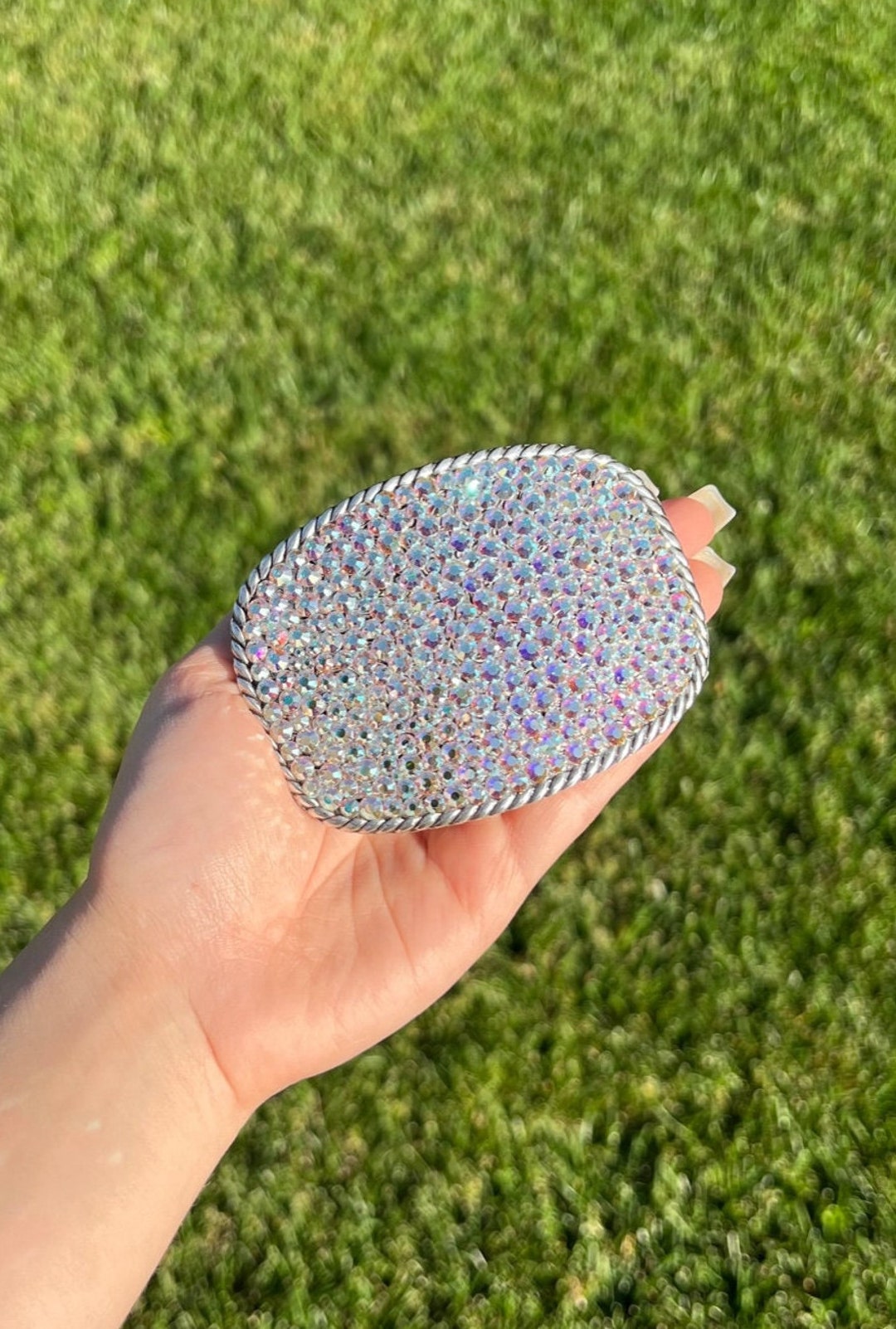 Rhinestone Belt Buckle - Etsy