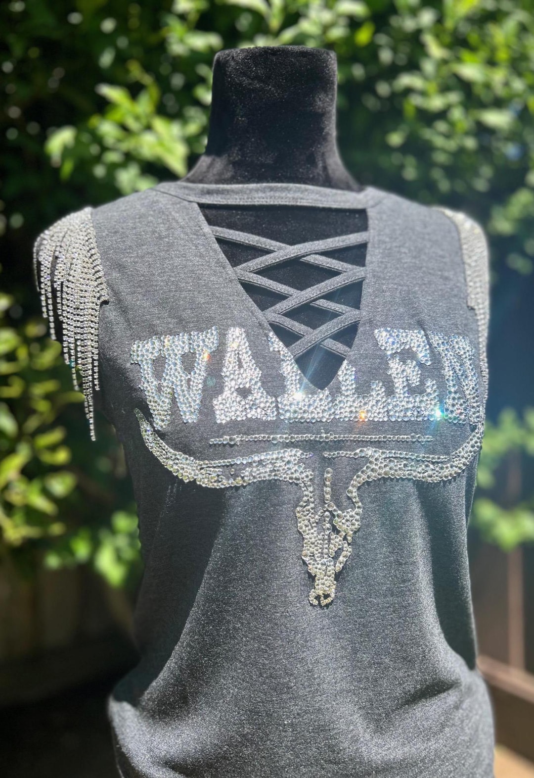 Custom Morgan Wallen Rhinestone Tank Top - Etsy