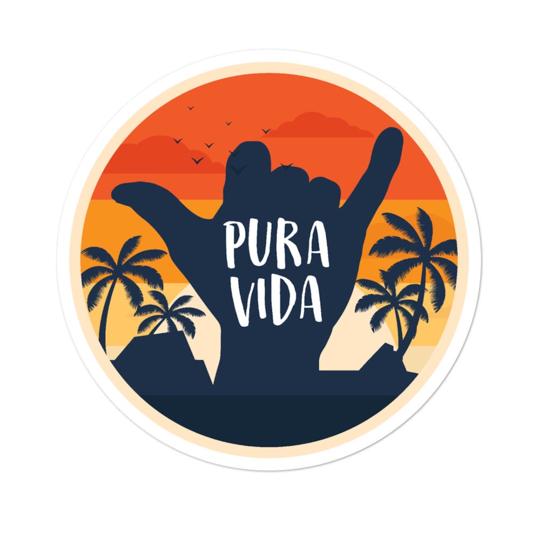 Costa Rica Sticker - Pura Vida Sticker - Cute Stickers - Gifts From ...
