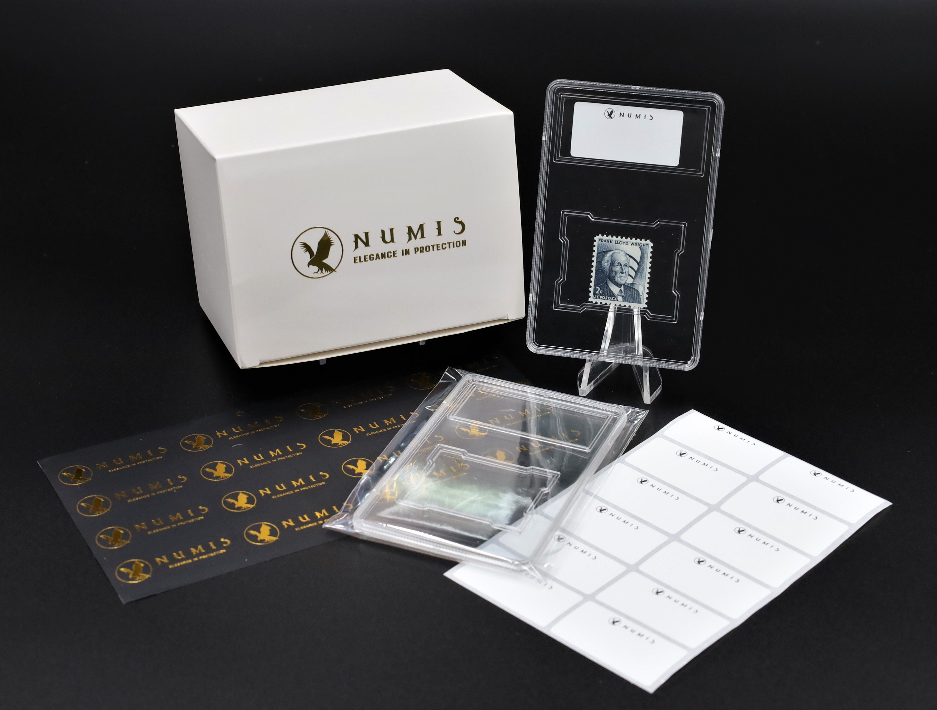 NUMIS 1 Stamp Holder KIT, Case, Slab, Protection, Thin Acrylic 30mm by ...