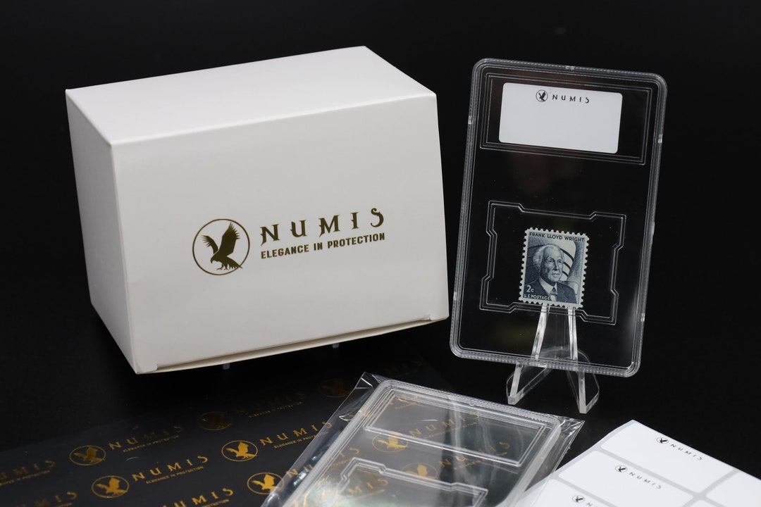 NUMIS 1 Stamp Holder KIT, Case, Slab, Protection, Thin Acrylic 30mm by ...