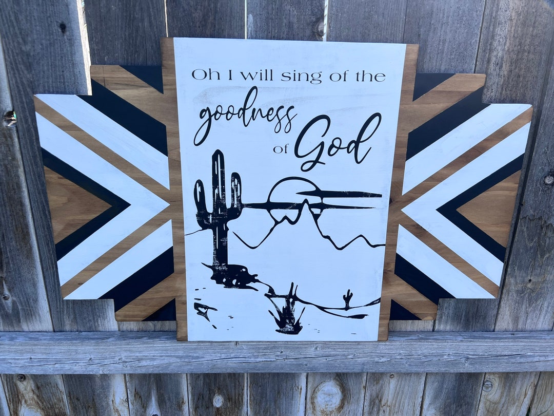 Aztec Wall Decor Aztec Design Bible Passage Sign - Etsy