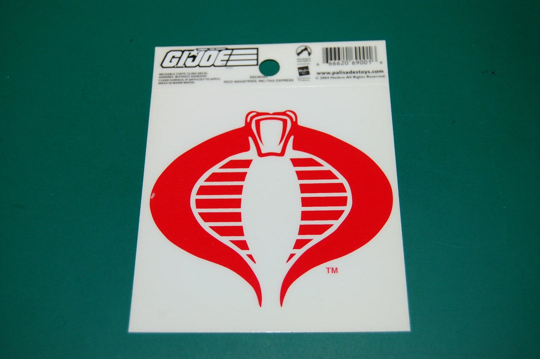 GI Joe Cobra Logo Vinyl Static Cling Decal - Etsy