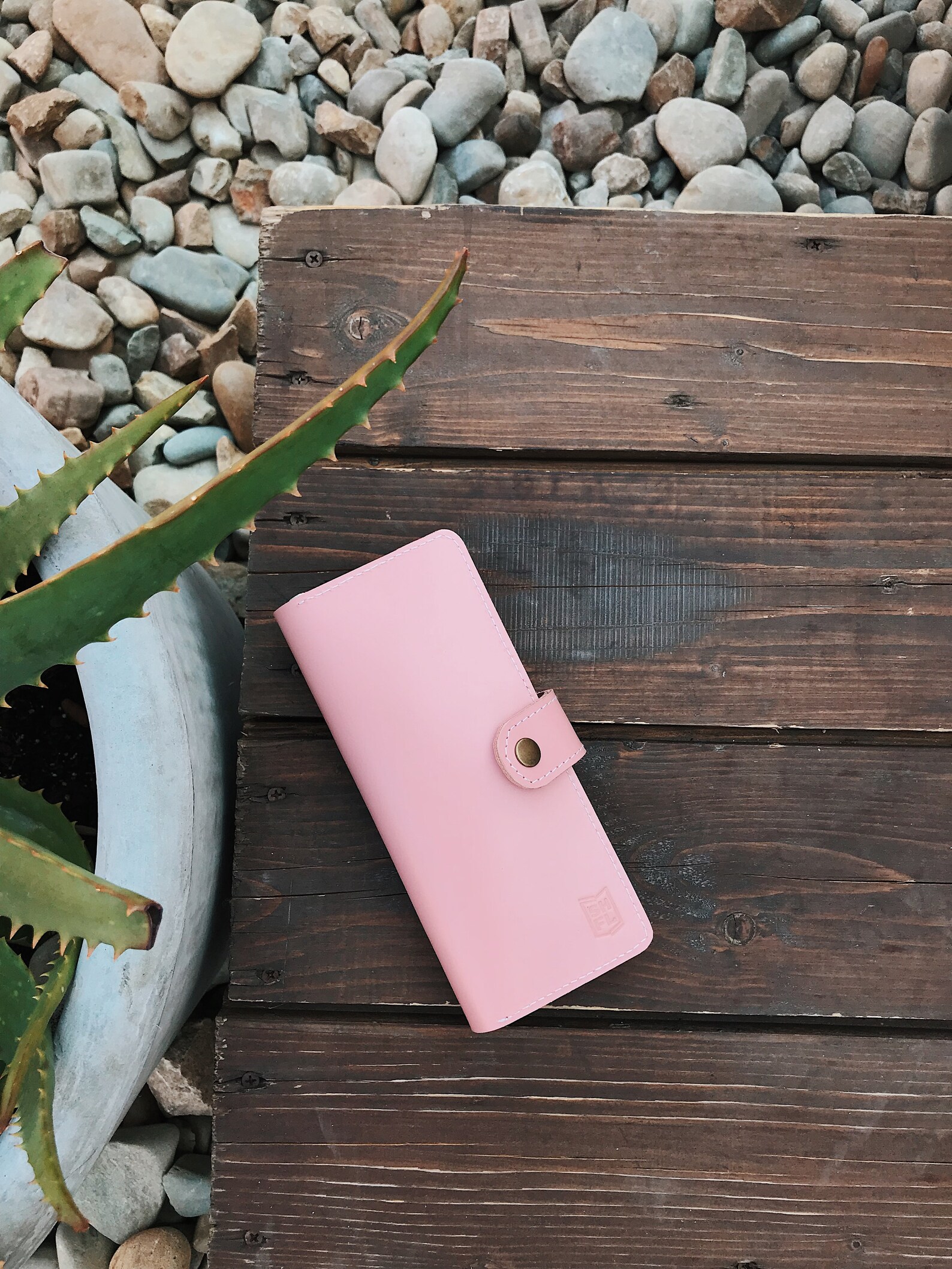 Leather Phone Wallet Case Personalized Cash Envelope Clutch - Etsy