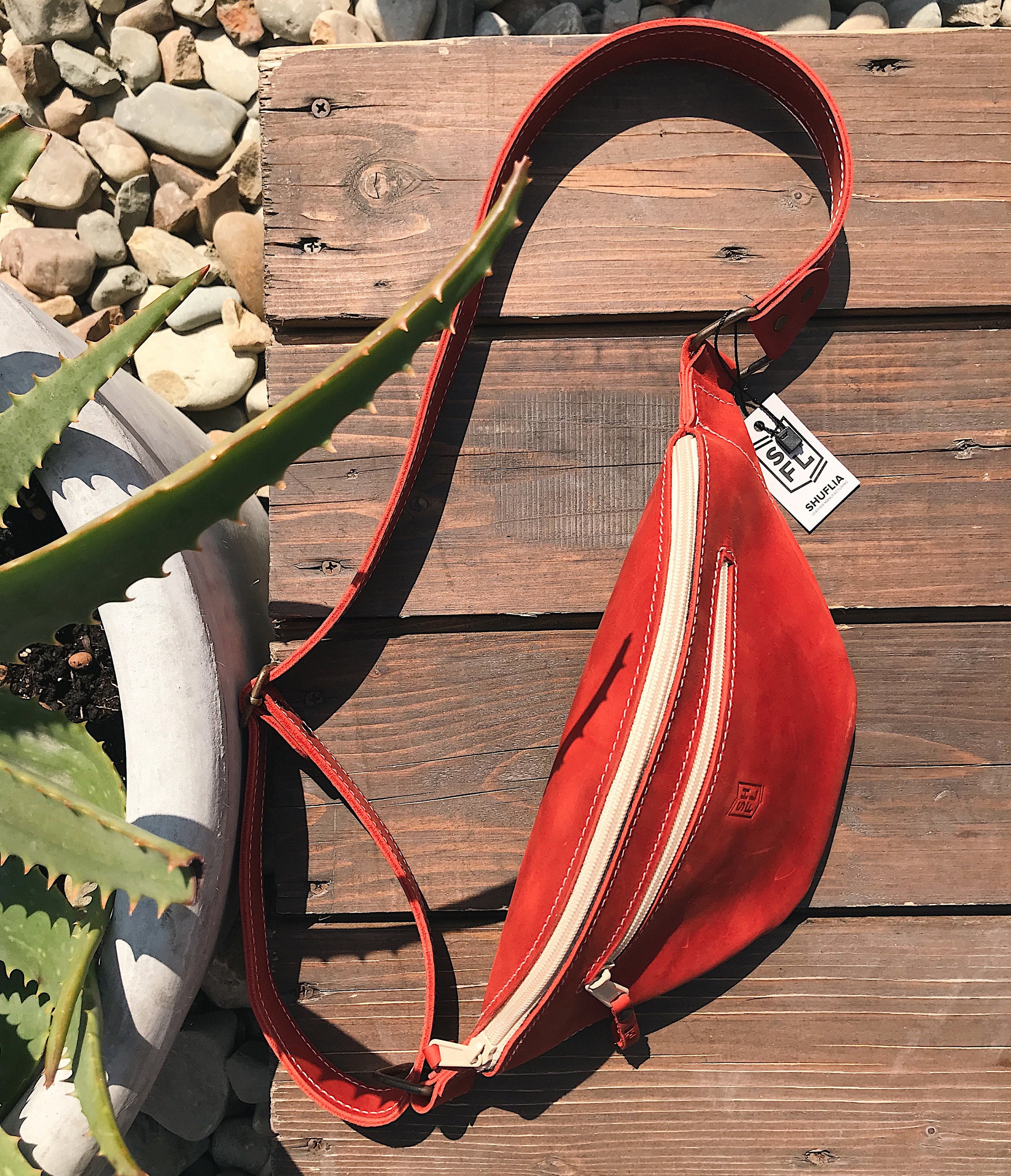 Red Leather Fanny Pack for Women, Personalise Leather Hip Bag - Etsy