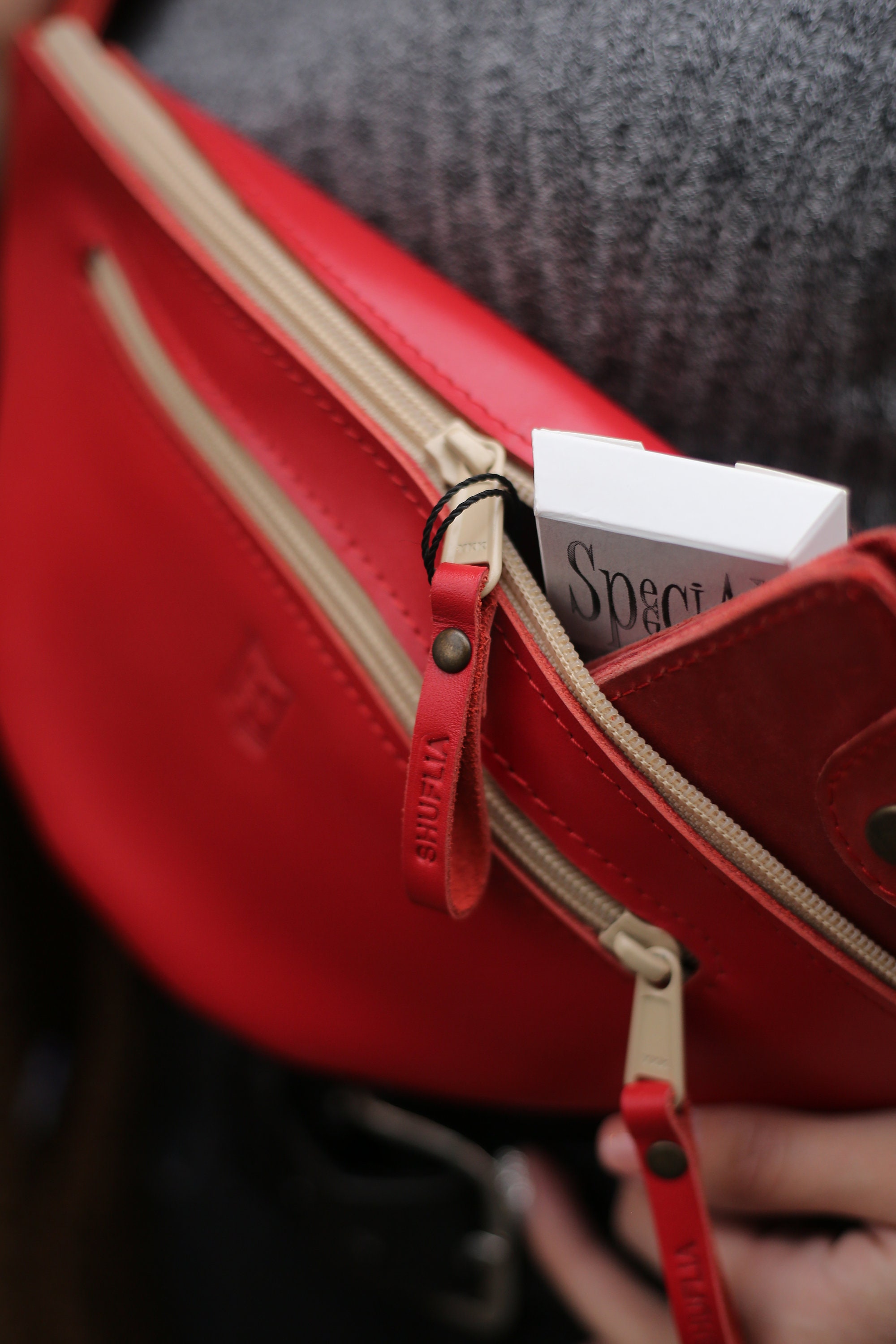 Red Leather Fanny Pack for Women, Personalise Leather Hip Bag - Etsy