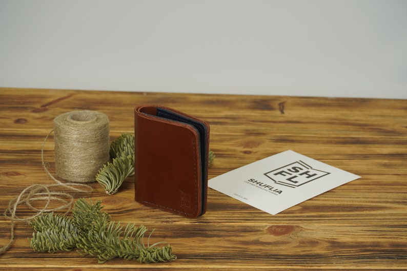 Minimalist Real Leather Wallet Men's Card Wallet Leather - Etsy