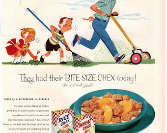 Magazine Cereal Ad - Etsy