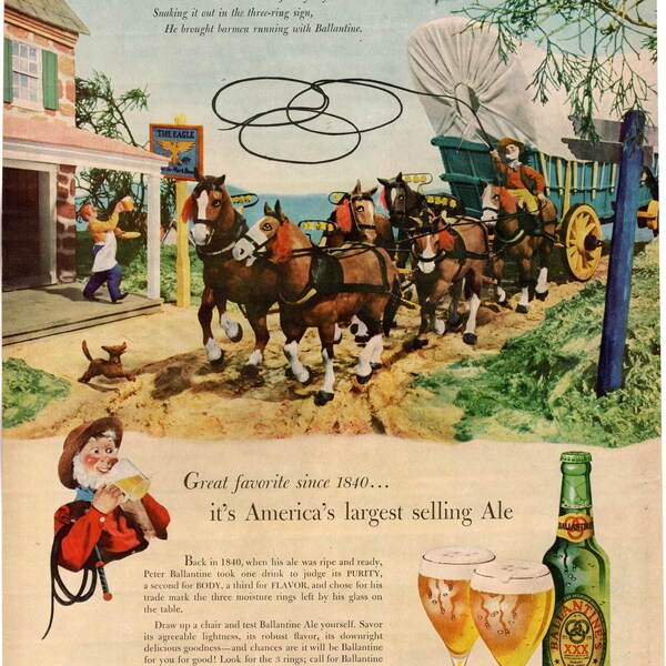 Vintage Beer Ad - Etsy