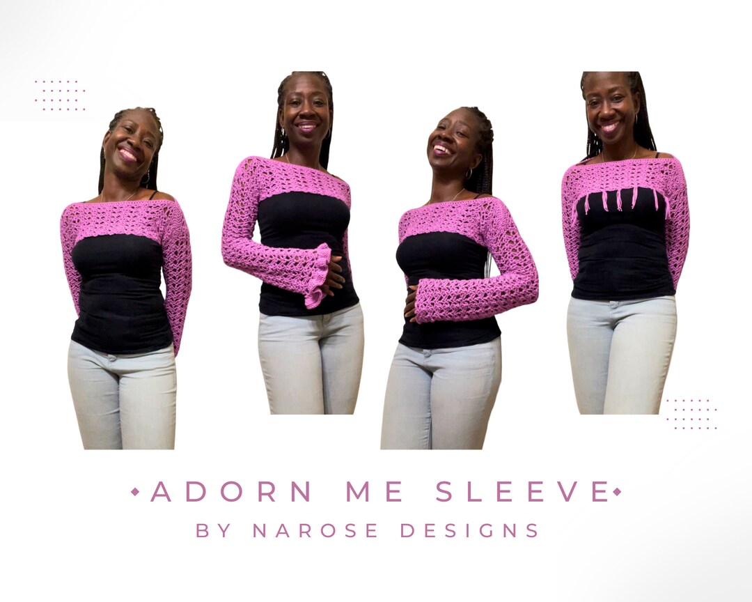 Adorn Me Sleeves Crochet Pattern, Digital Download - Etsy