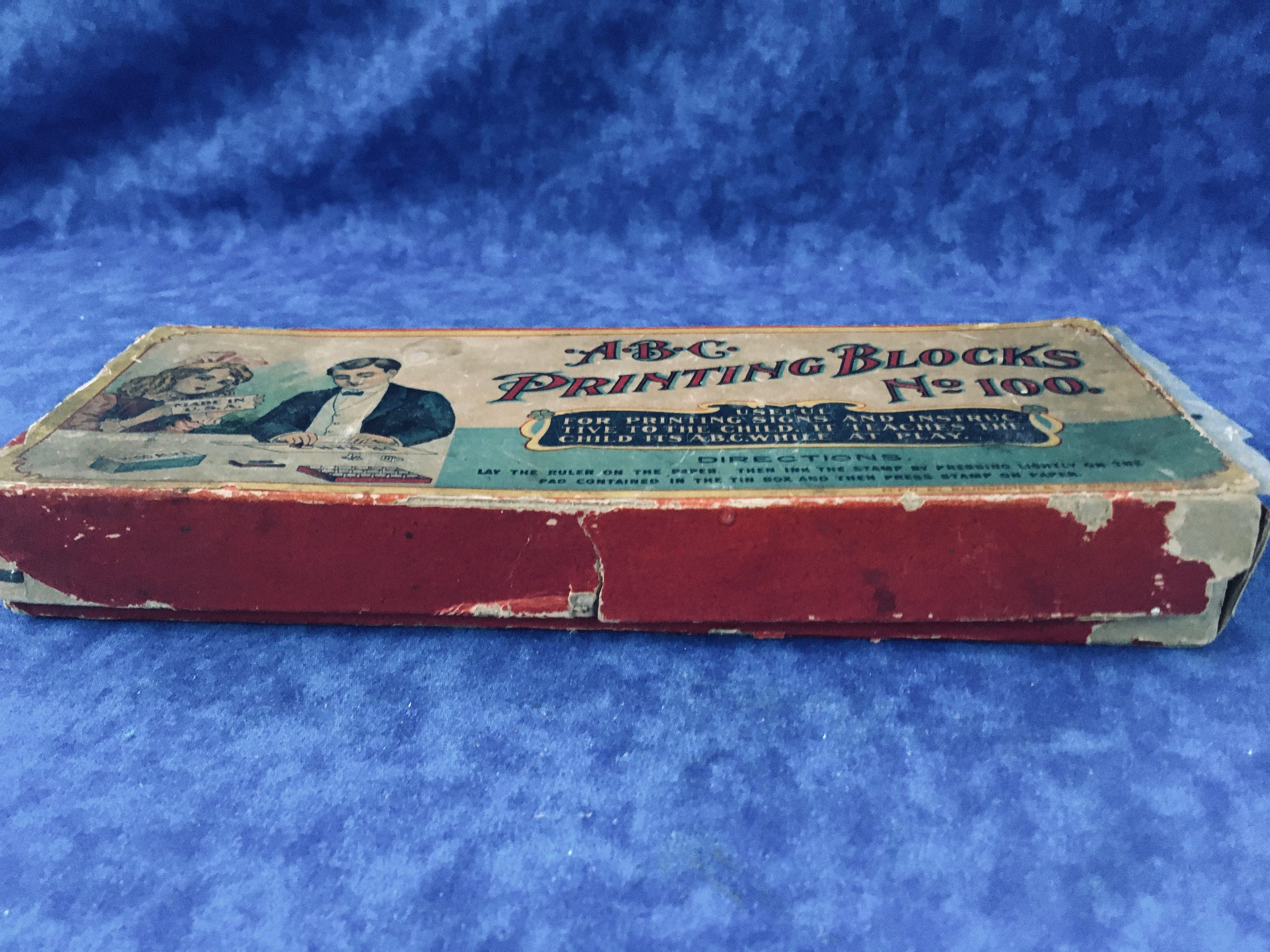 Vintage A-B-C Printing Blocks No 100 - Etsy