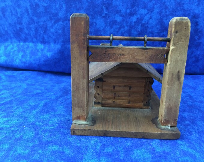 Vintage Log Cabin Bank - Etsy