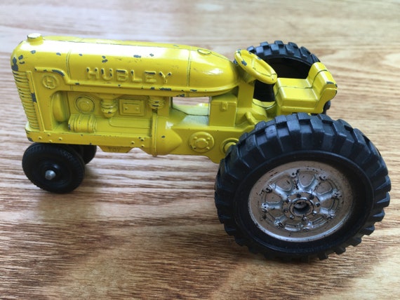 Vintage Hubley Toy Hauler Tractor Yellow - Etsy