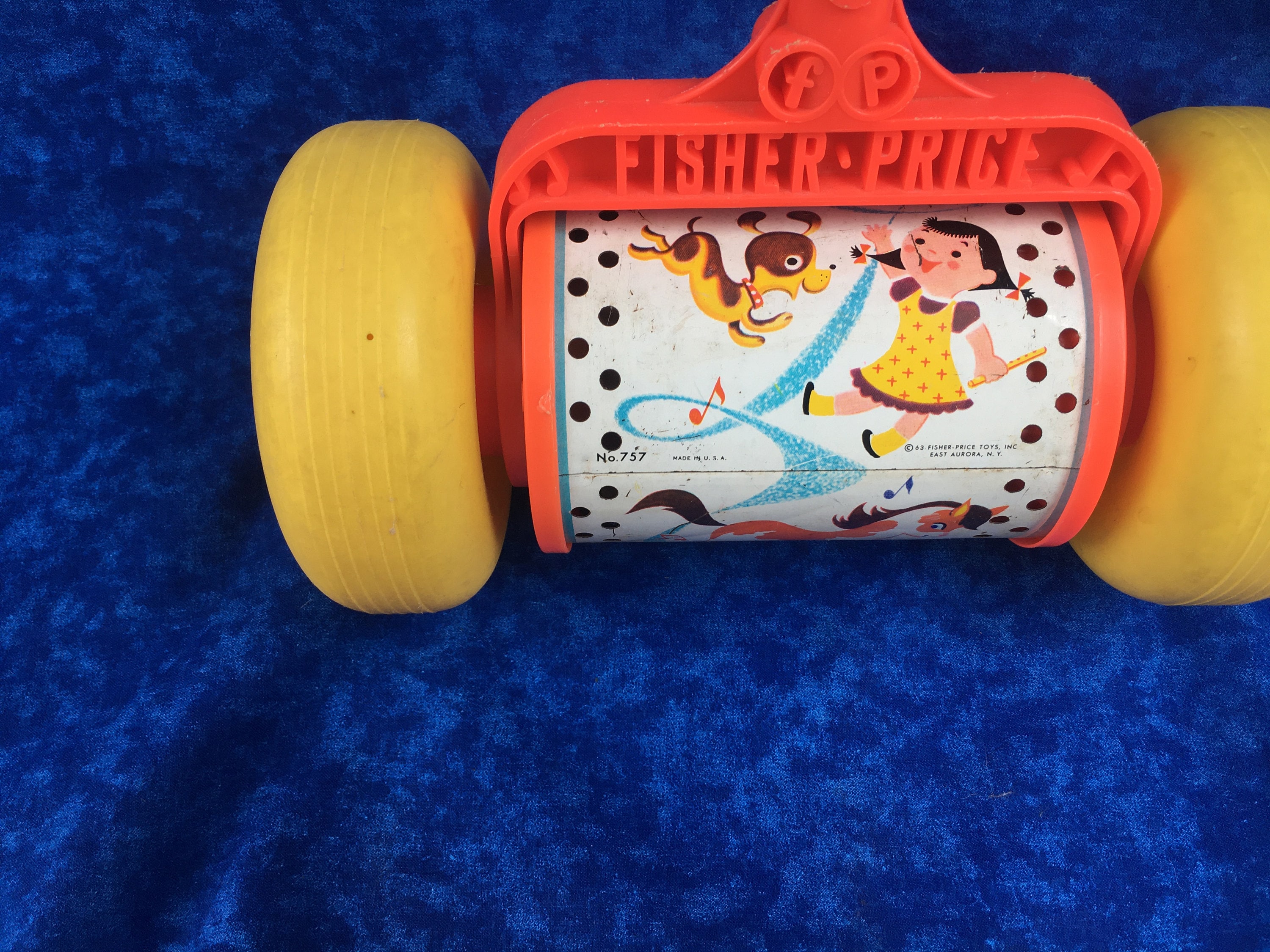 Vintage Push & Pull Musical Toy - Etsy