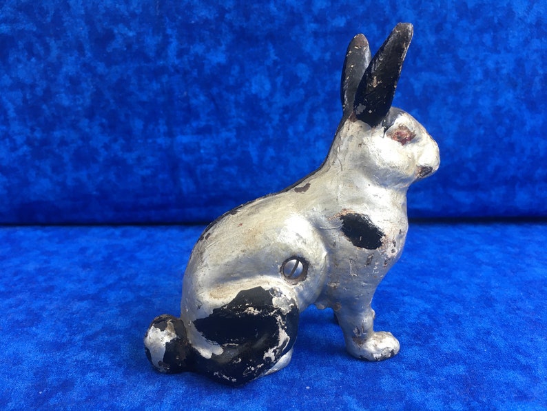 Vintage Iron Still Rabbit Bank - Etsy