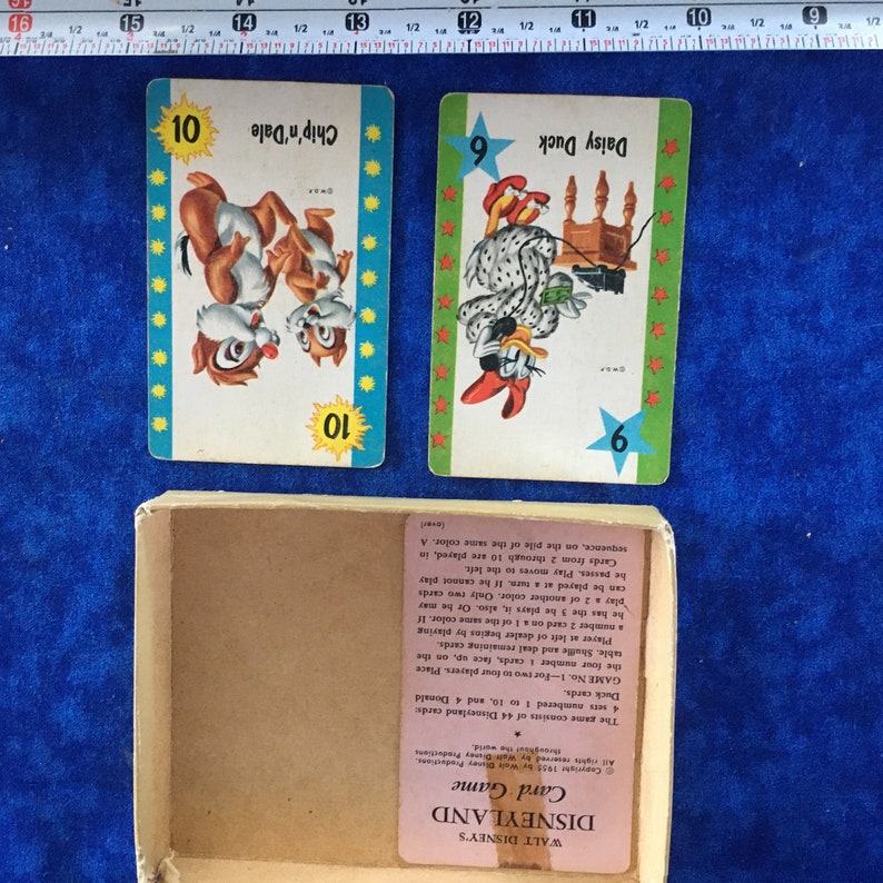 Donald Duck Card Game Walt Disney's Disneyland - Etsy