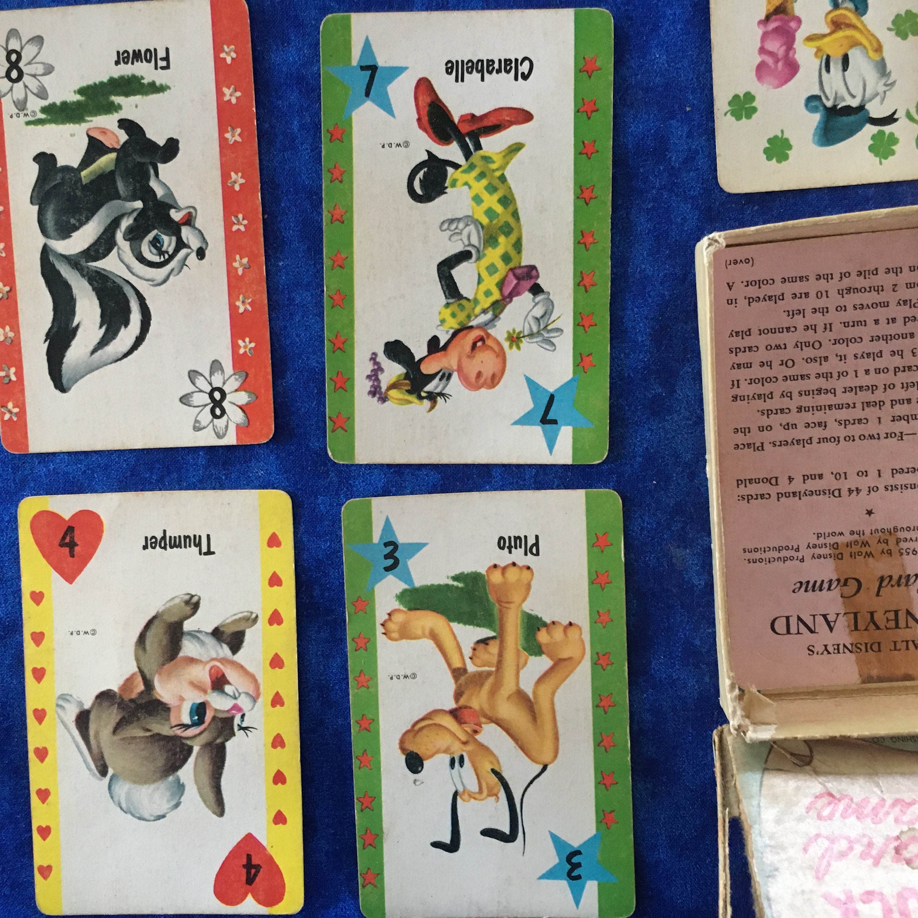 Donald Duck Card Game Walt Disney's Disneyland - Etsy