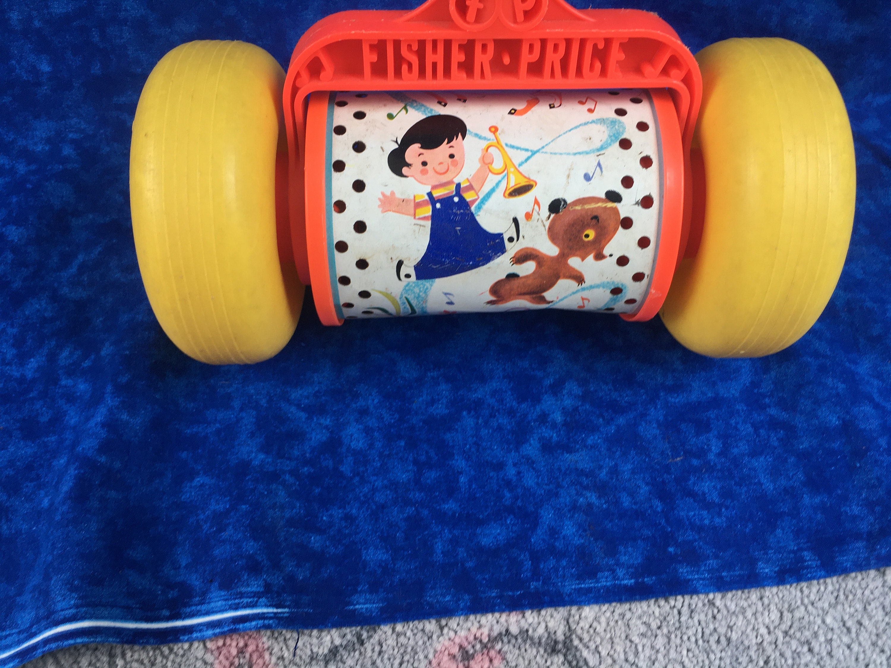 Vintage Push & Pull Musical Toy - Etsy