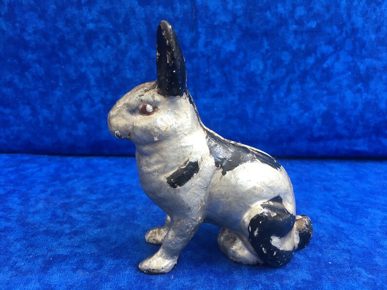 Vintage Iron Still Rabbit Bank - Etsy