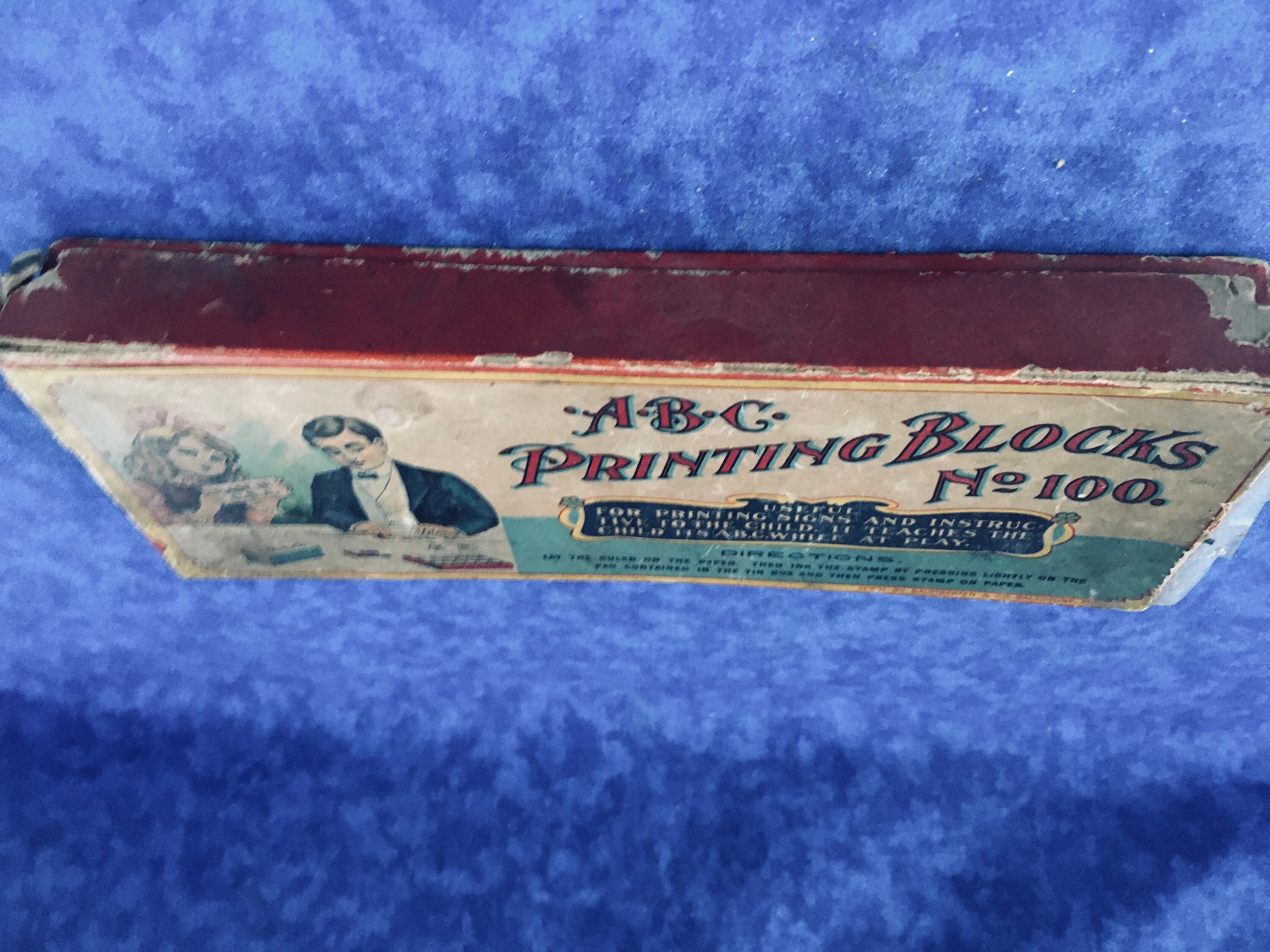 Vintage A-B-C Printing Blocks No 100 - Etsy