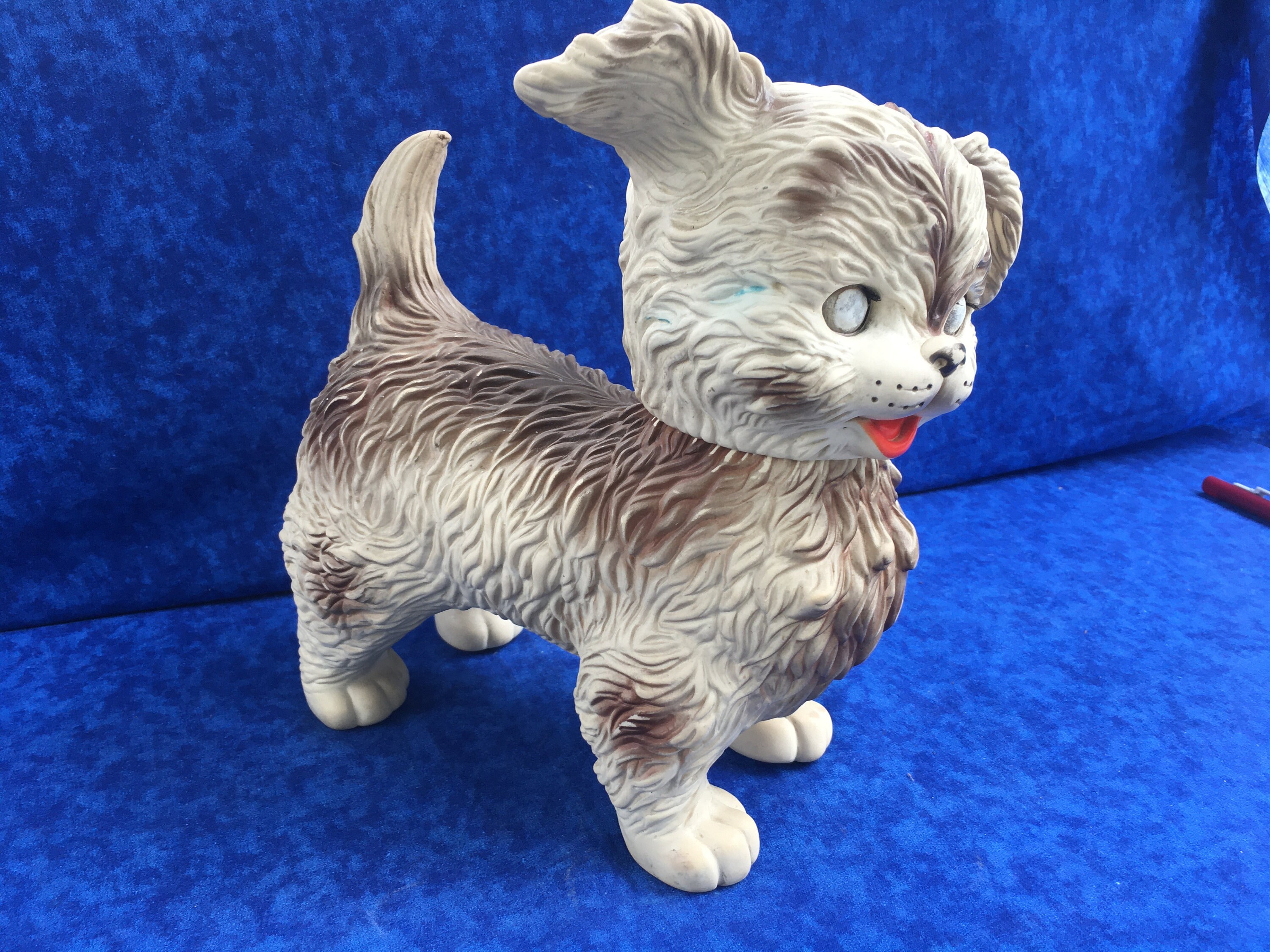 Vintage Rubber Molded Toy Dog - Etsy