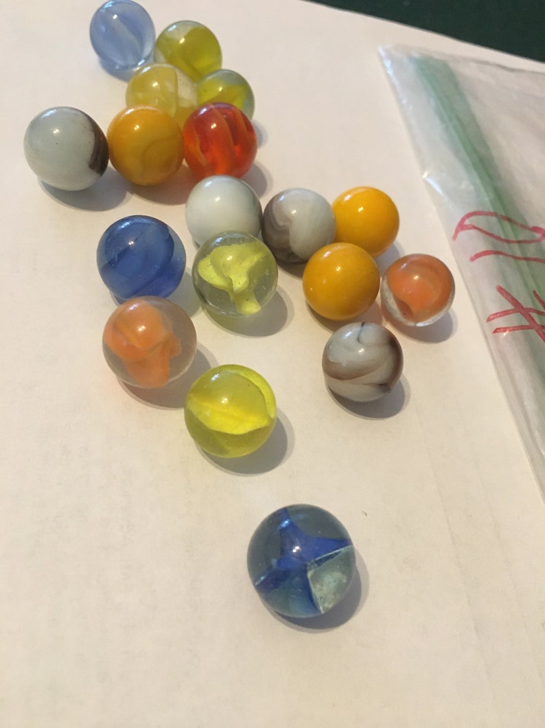 Vintage Akro Agate Marbles 10 - Etsy