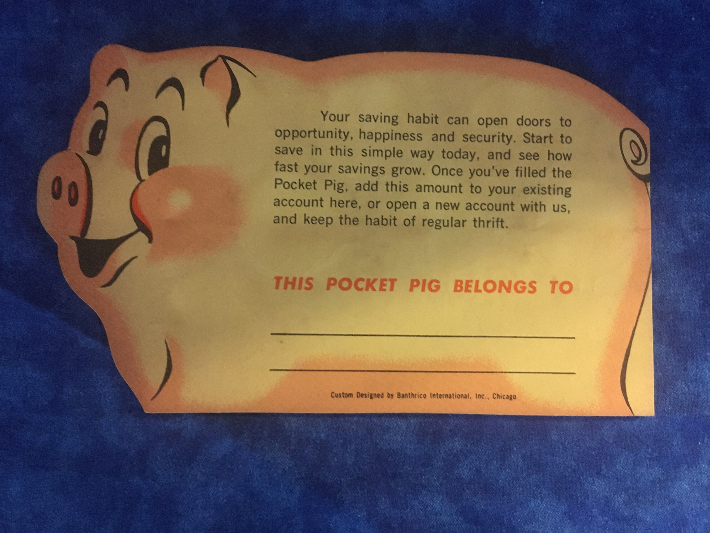 Vintage Pocket Pig Coin Saver - Etsy