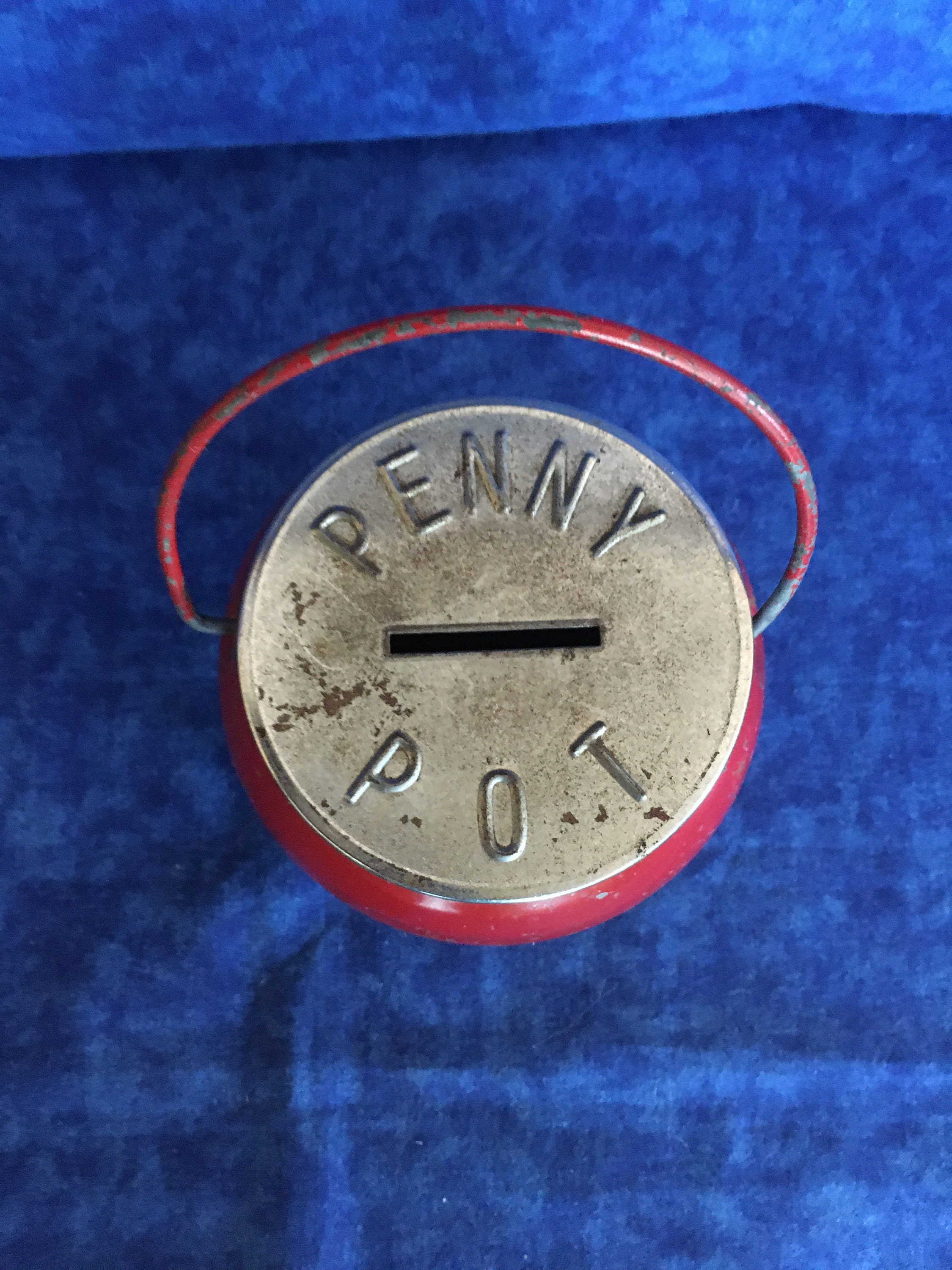 Vintage Penny Pot Bank - Etsy