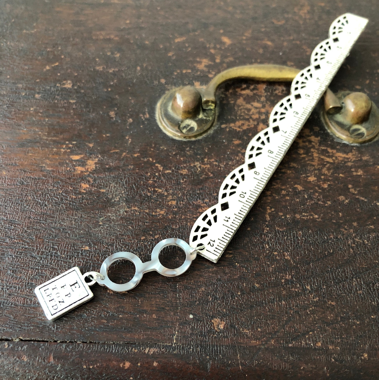 Eye Chart and Round Acetate Eyeglasses Lace Optician Pd Ruler | Etsy