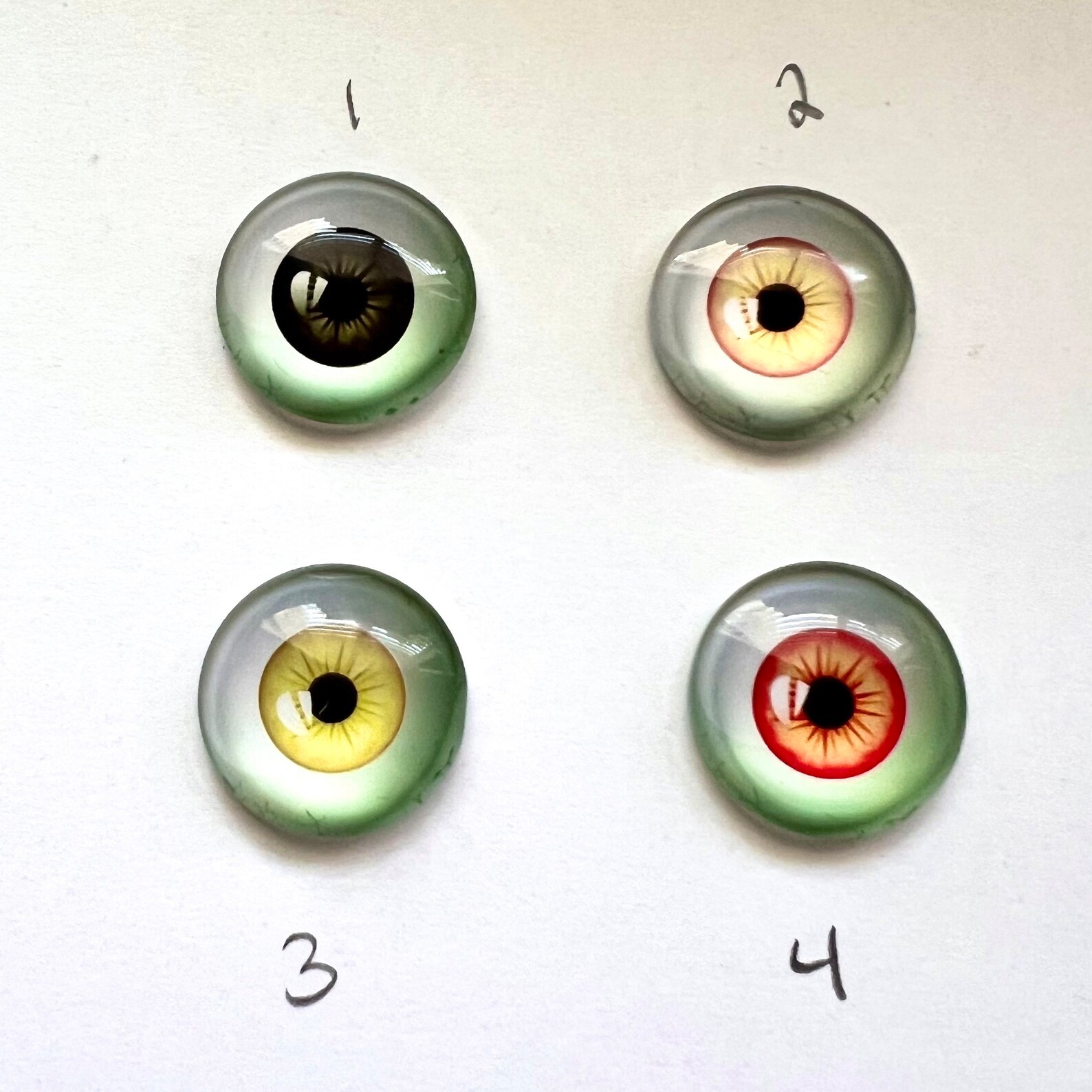 Round Eye Colored Iris Pd Ruler - Etsy