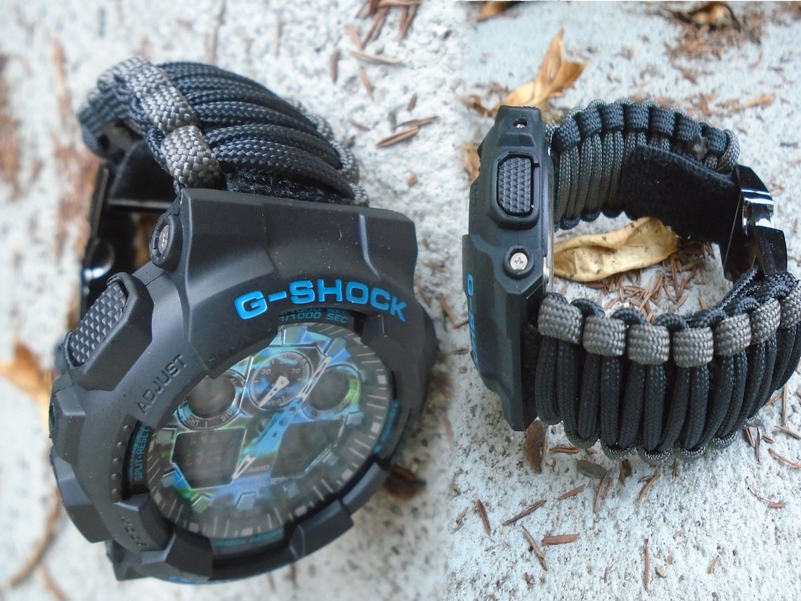 Paracord 550 Casio G-shock Adjustable Replacement Watchband W | Etsy