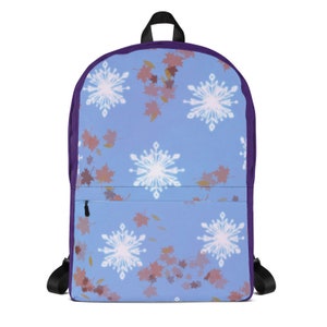 Frozen 2 Backpack Frozen Snowflake Purple Bag - Etsy