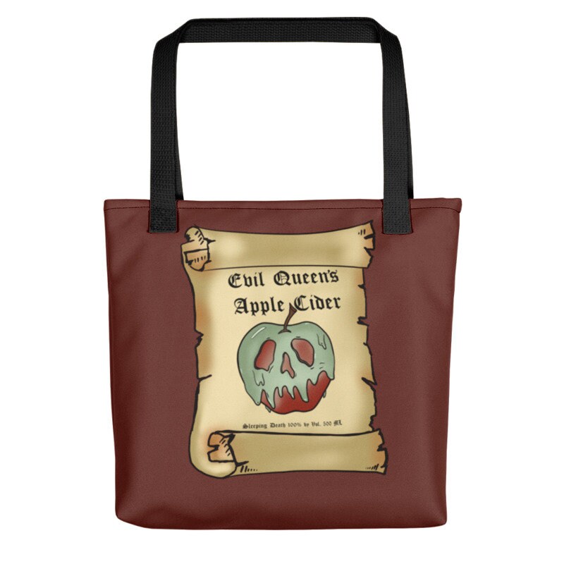 Evil Queen Tote Bag Poison Apple Bag Snow White Bag Disney - Etsy