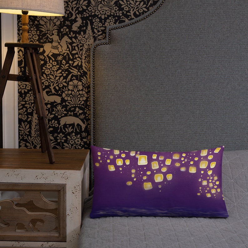 Tangled Rapunzel Purple Throw Pillow for Home | Etsy