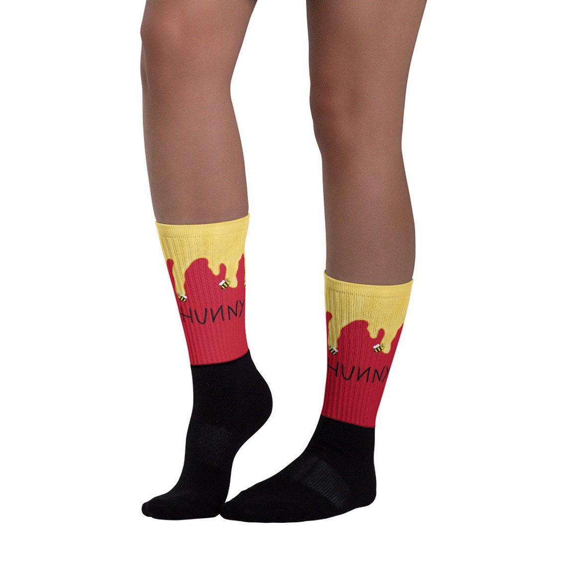Winnie the Pooh Inspired Socks - Etsy