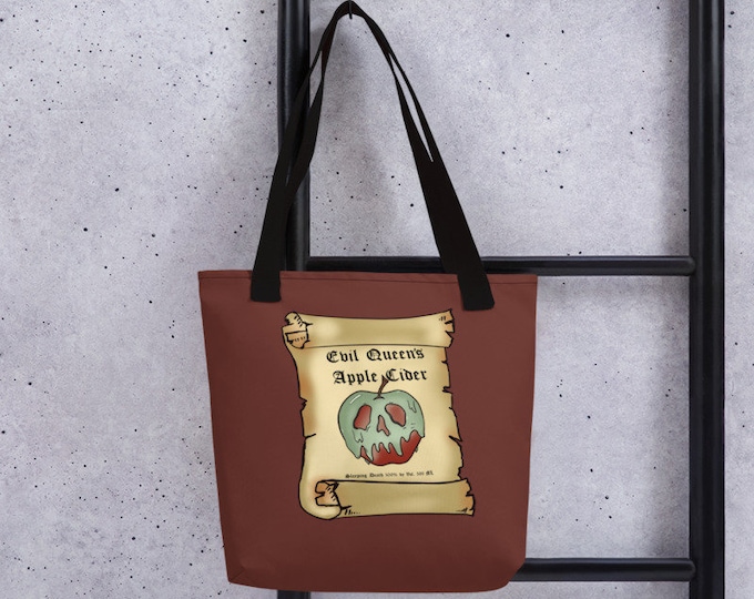 Evil Queen Tote Bag, Poison Apple Bag, Snow White Bag, Disney Inspired ...