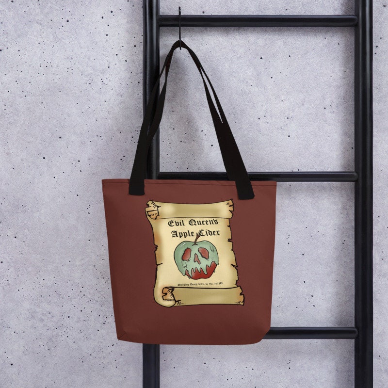 Evil Queen Tote Bag Poison Apple Bag Snow White Bag Disney - Etsy