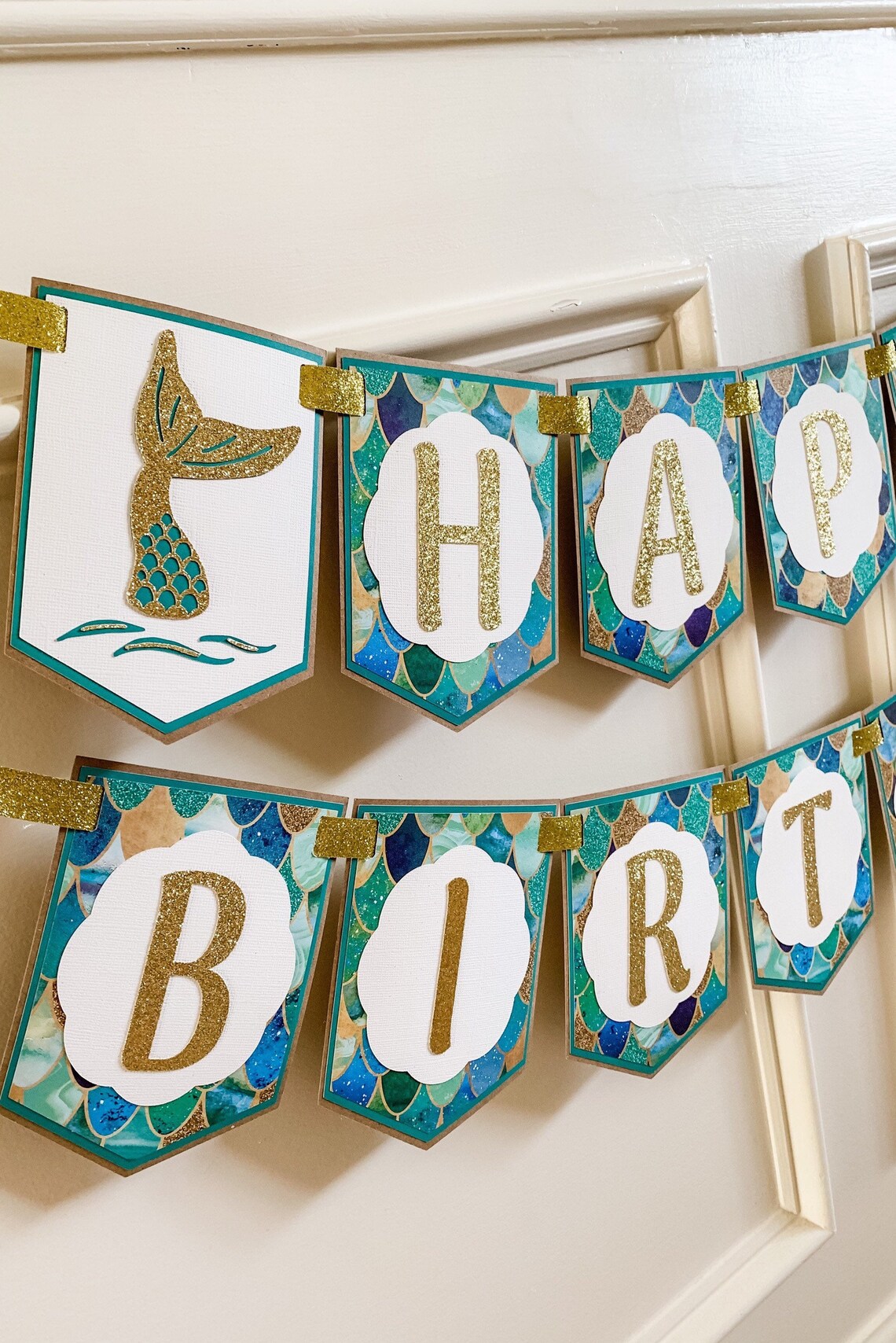 Mermaid Banner Mermaid Birthday Banner Under the Sea Banner | Etsy