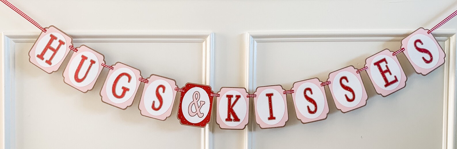 Hugs & Kisses Banner Hugs and Kisses Banner Valentine - Etsy