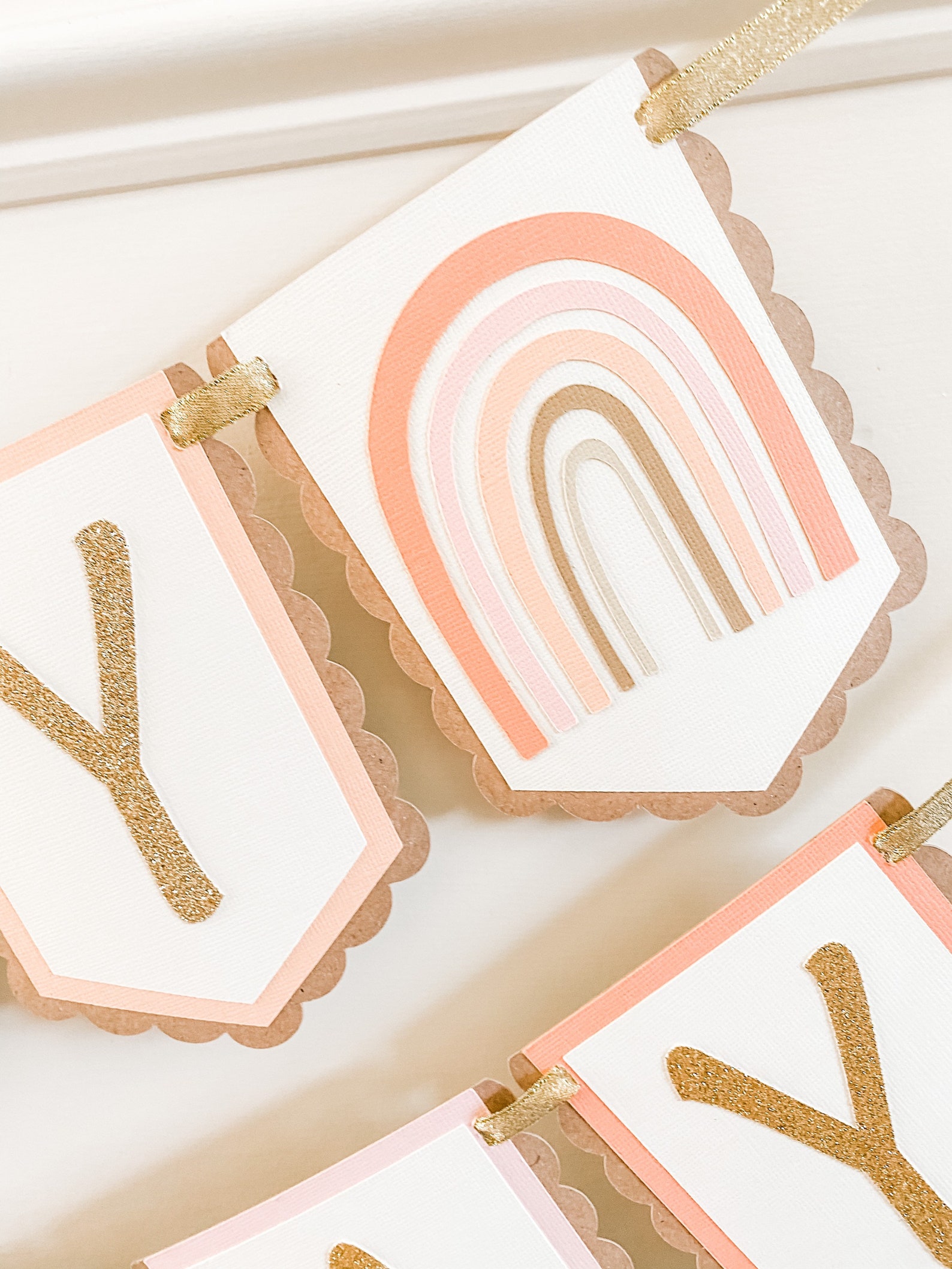 Rainbow Banner Boho Rainbow Banner Rainbow Birthday Banner - Etsy