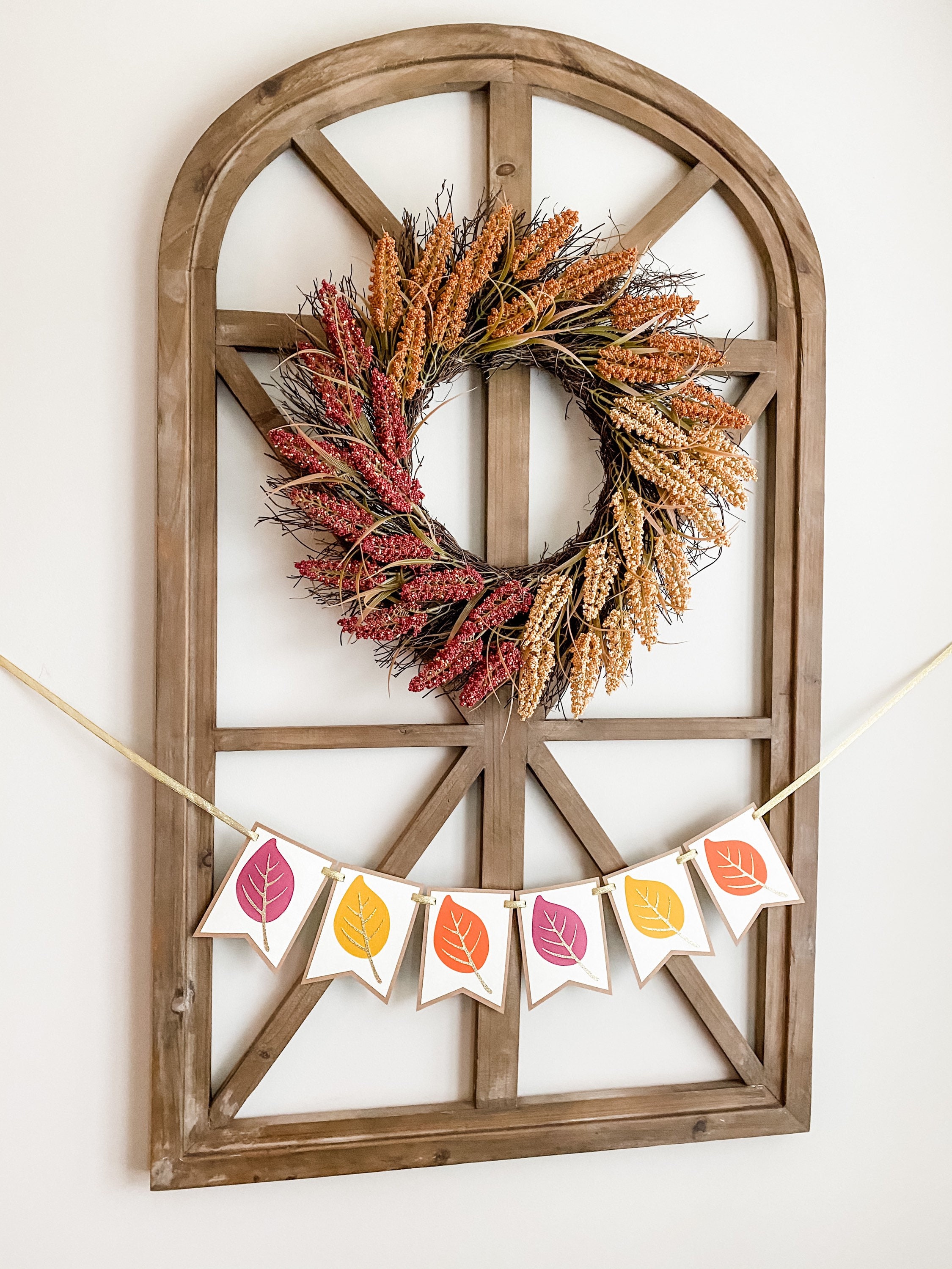 Fall Banner Fall Garland Leaf Banner Leaf Garland | Etsy