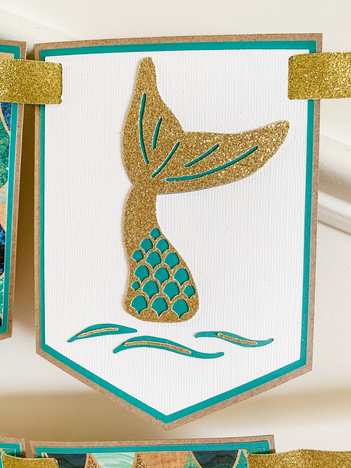 Mermaid Banner Mermaid Birthday Banner Under the Sea Banner - Etsy